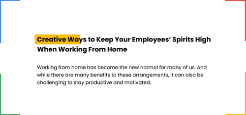 Involve your team in the planning