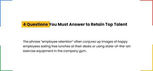 1. Do we have a healthy and thriving culture?